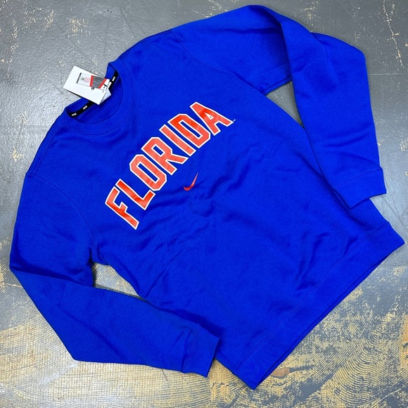 Nike | Sweaters | Nike Uof Florida Gators Crew Neck Sweater Bq849448 ...